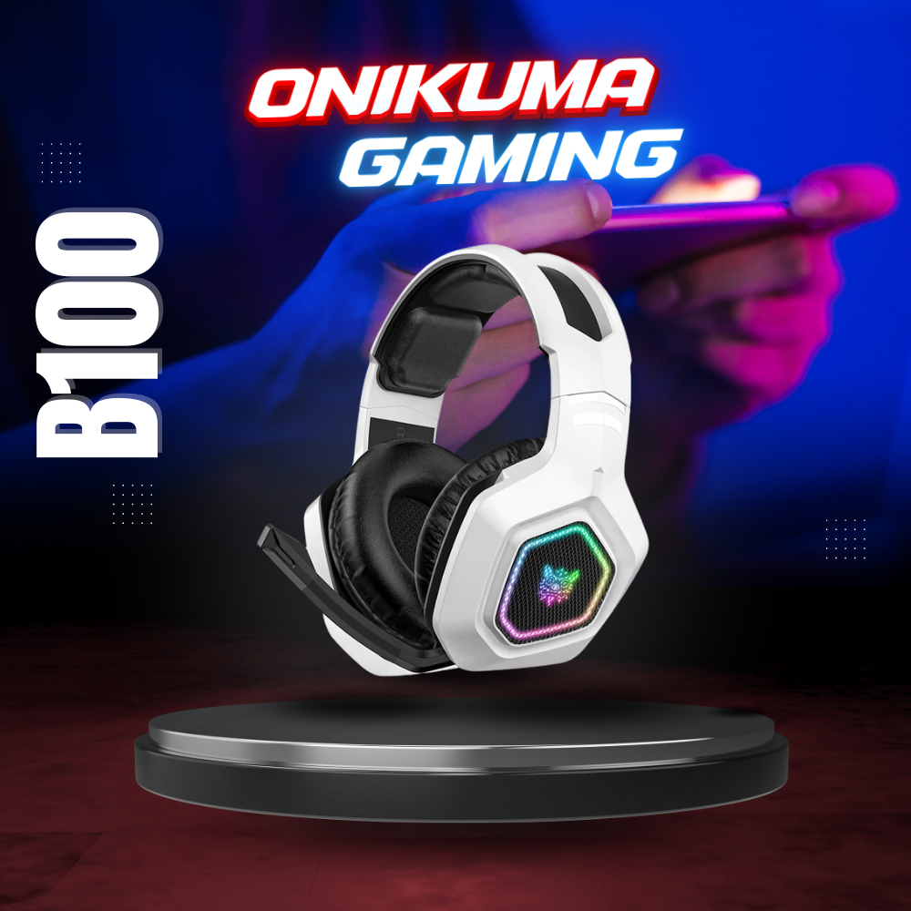 ONIKUMA B100 RGB COLORFUL LIGHT WIRED AND BLUETOOTH GAMING HEADSET